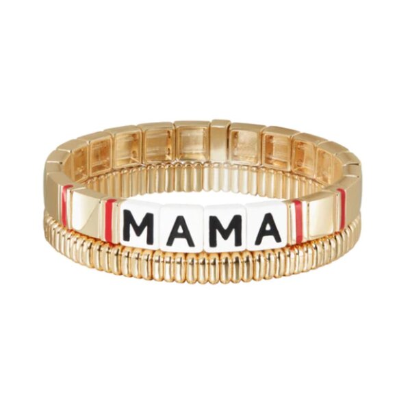 Mother's Day Roxanne Assoulin Golden Mama Bracelet Set of 2 Bracelets